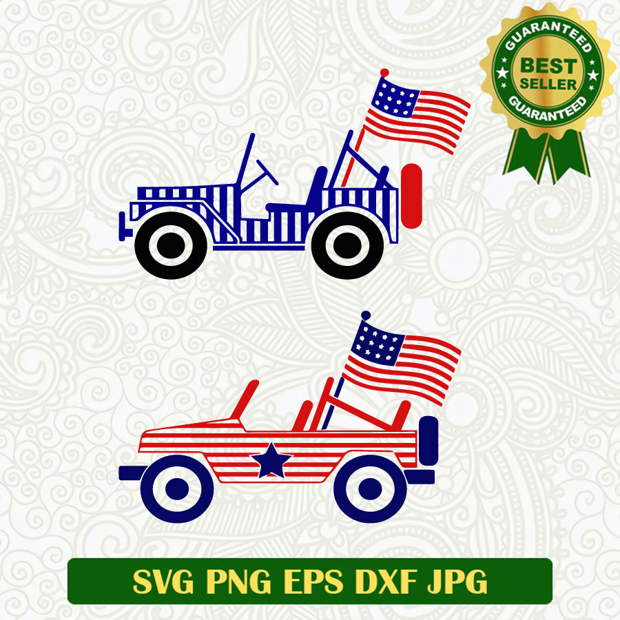 America 4th of July Truck vintage SVG, America Independence Day SVG PN ...