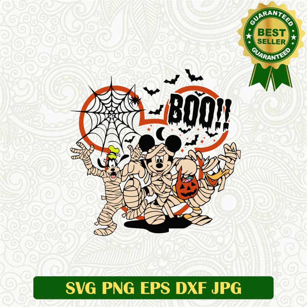 Boo Disney Svg, Mummy Mickey Svg, Halloween Mouse Svg Png – Lightberty