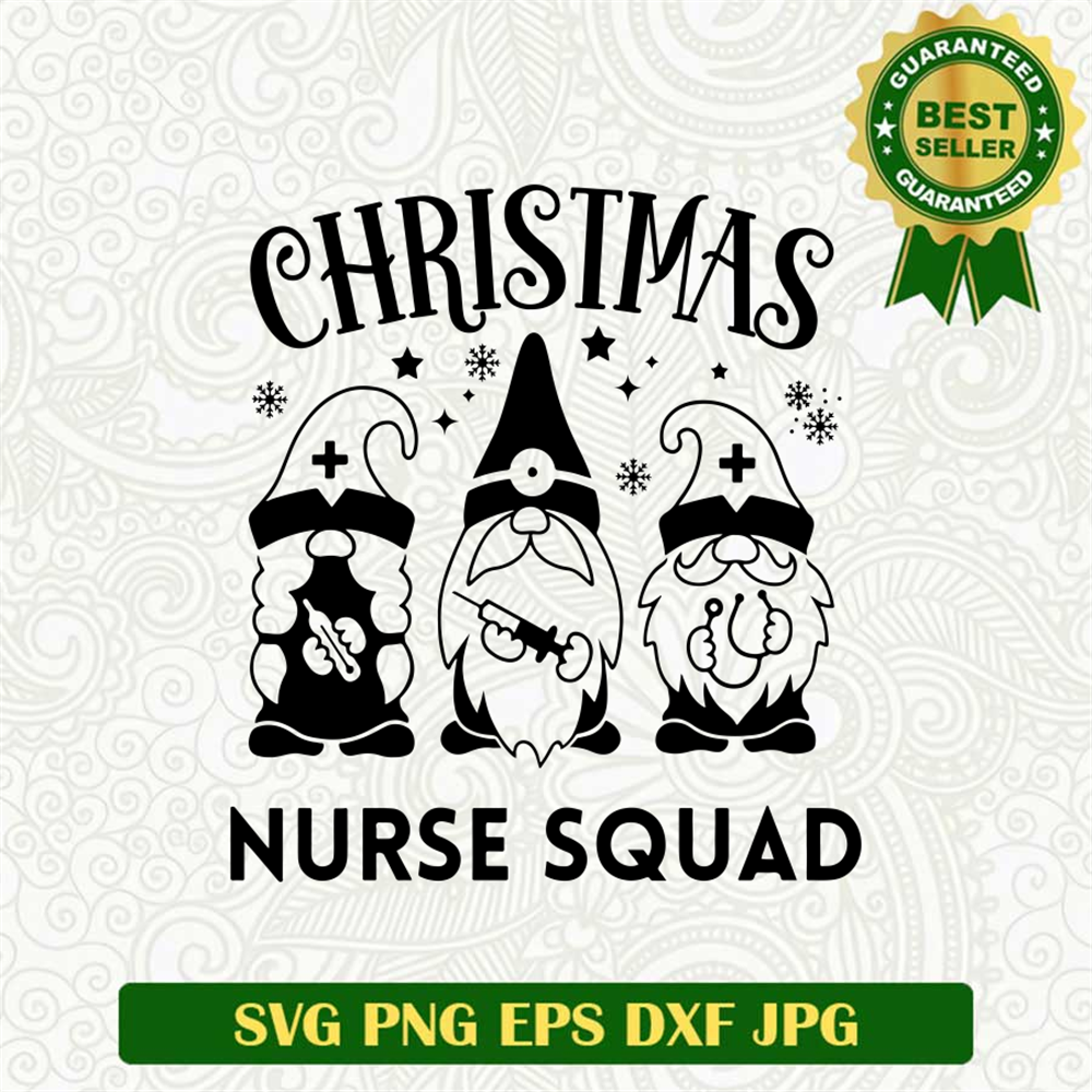 Christmas Nurse Squad SVG, Nurse Gnomes SVG, Gnomes Christmas SVG Cut ...