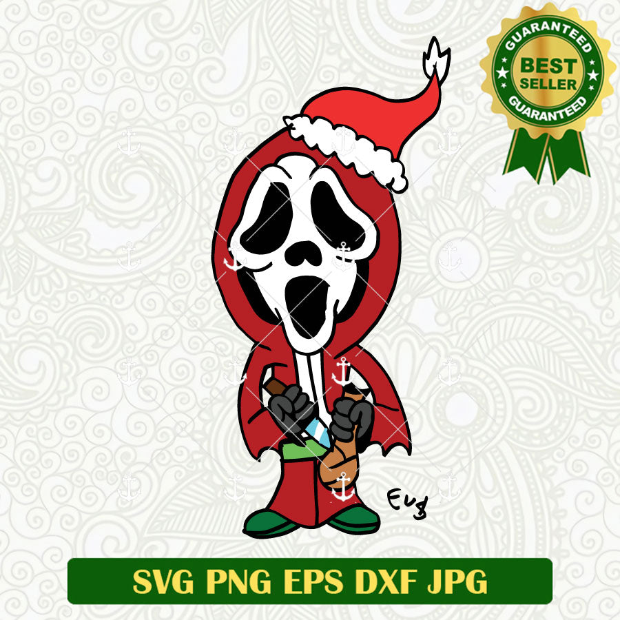 Ghostface Scream Santa Claus SVG, Scream Horror Christmas SVG – Lightberty