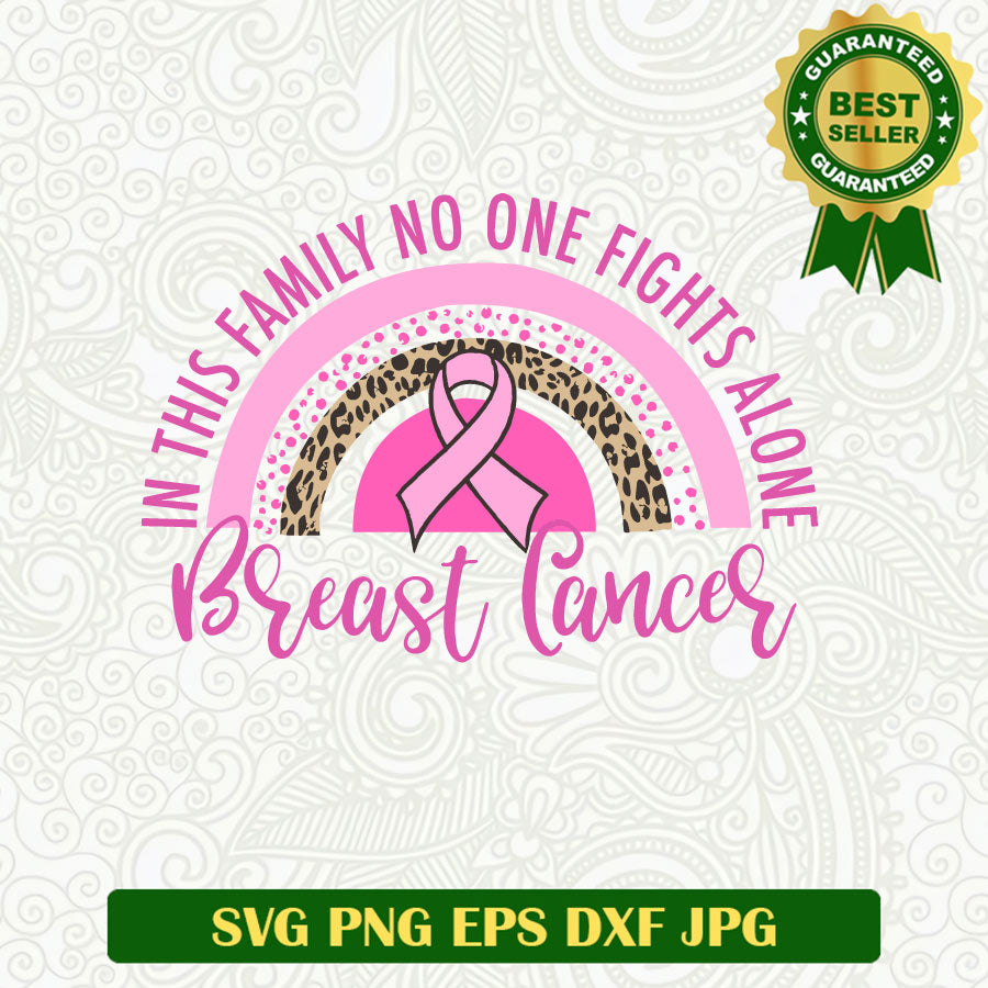 Breast cancer in this family no one fights alone SVG, Breast cancer ...