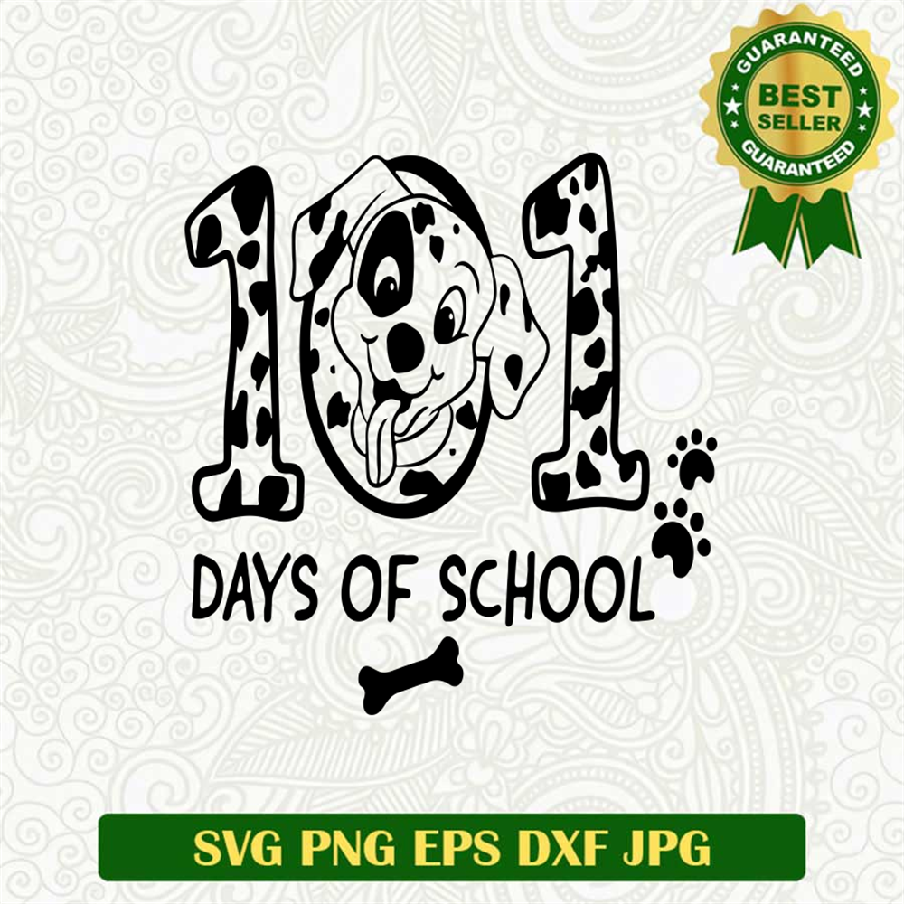 101 Days of School Dalmatian SVG, Dalmatian SVG, Days Of School SVG ...