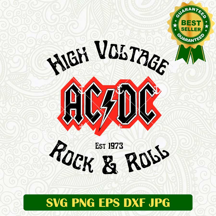 ACDC Logo SVG, Rock Band SVG, High Voltage Rock N Roll SVG PNG – Lightberty