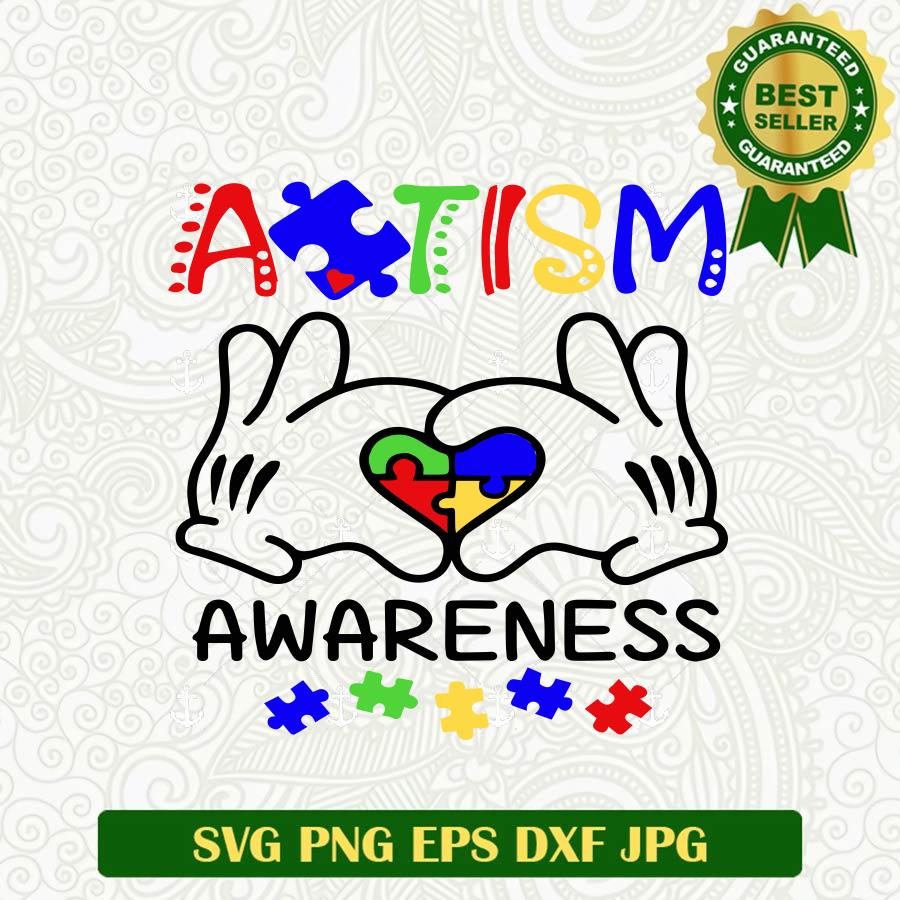 Autism Awareness Hands SVG, Autism Awareness SVG, Loving Heart And Han ...