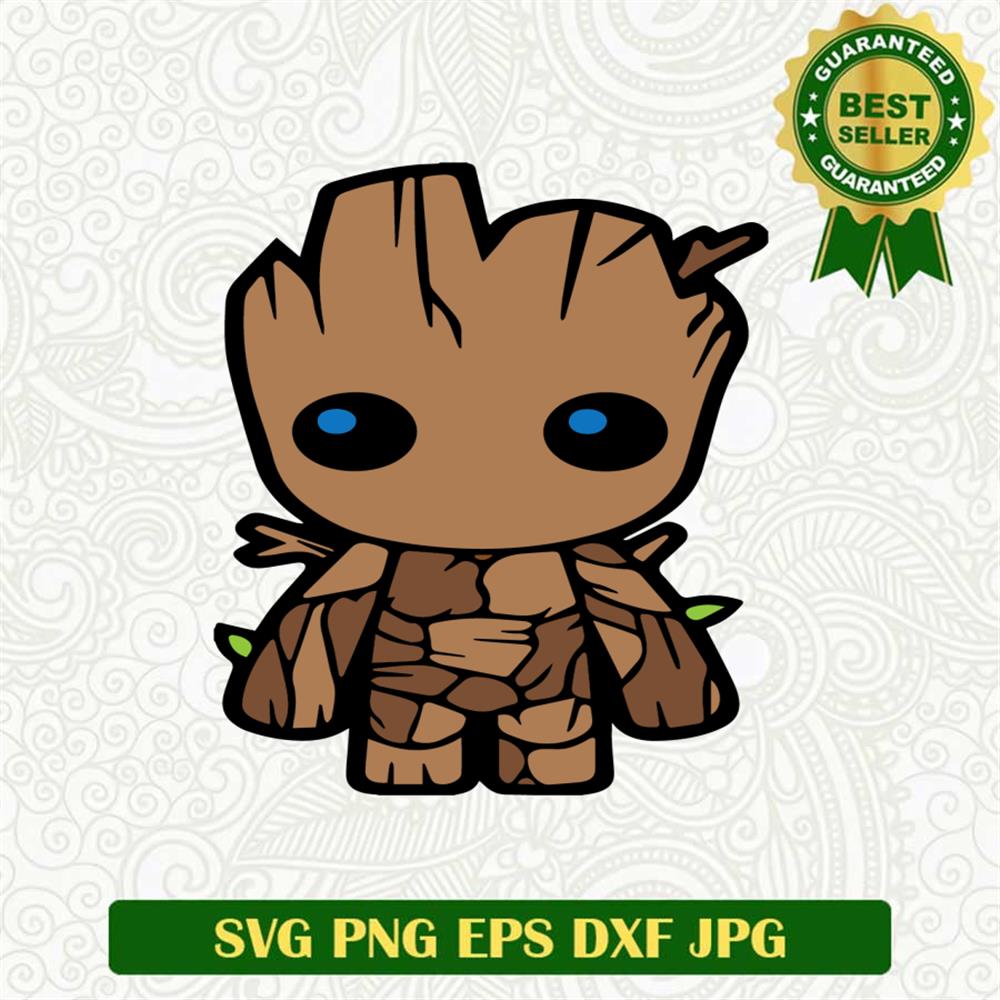 Baby Groot Cute SVG, Marvel Tree Hero SVG, Funny Guardian Art SVG PNG ...