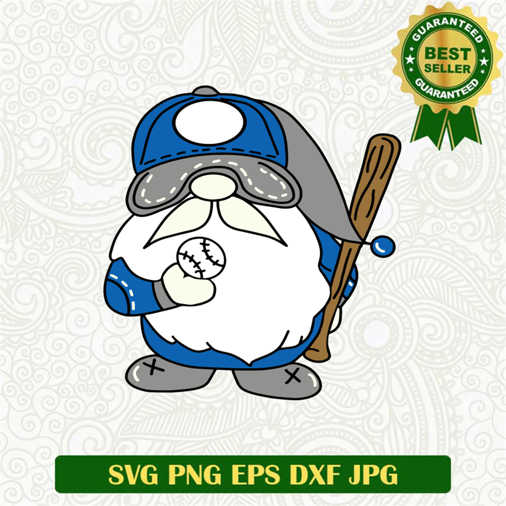 Baseball Gnome SVG, Gnome SVG, Baseball SVG – Lightberty