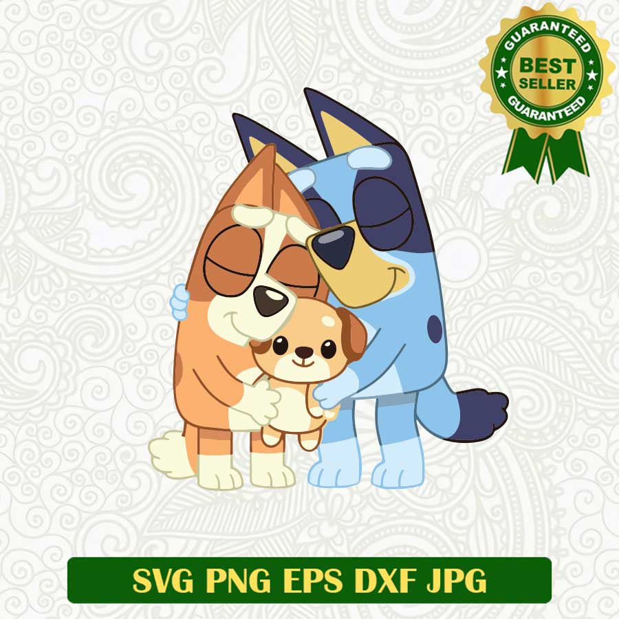 Bluey Family SVG PNG, Bluey Dad Mom SVG PNG – Lightberty