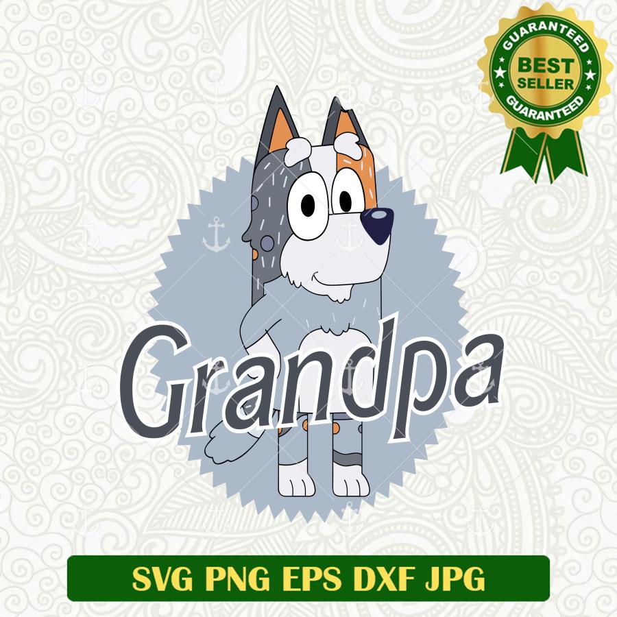 Bluey Grandpa SVG, Grandpa Cartoon Movie SVG PNG – Lightberty