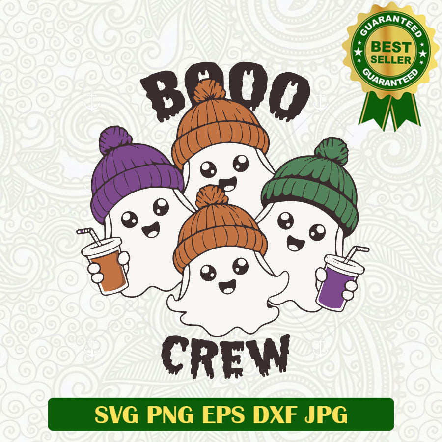 Boo Crew Halloween Funny SVG, Boo Drink Coffee SVG, Boo Crew SVG ...