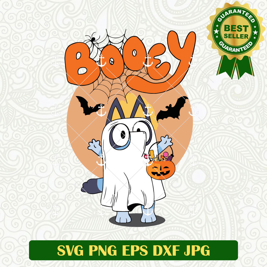 Booey Ghost Halloween SVG, Bluey Halloween Boo SVG PNG – Lightberty