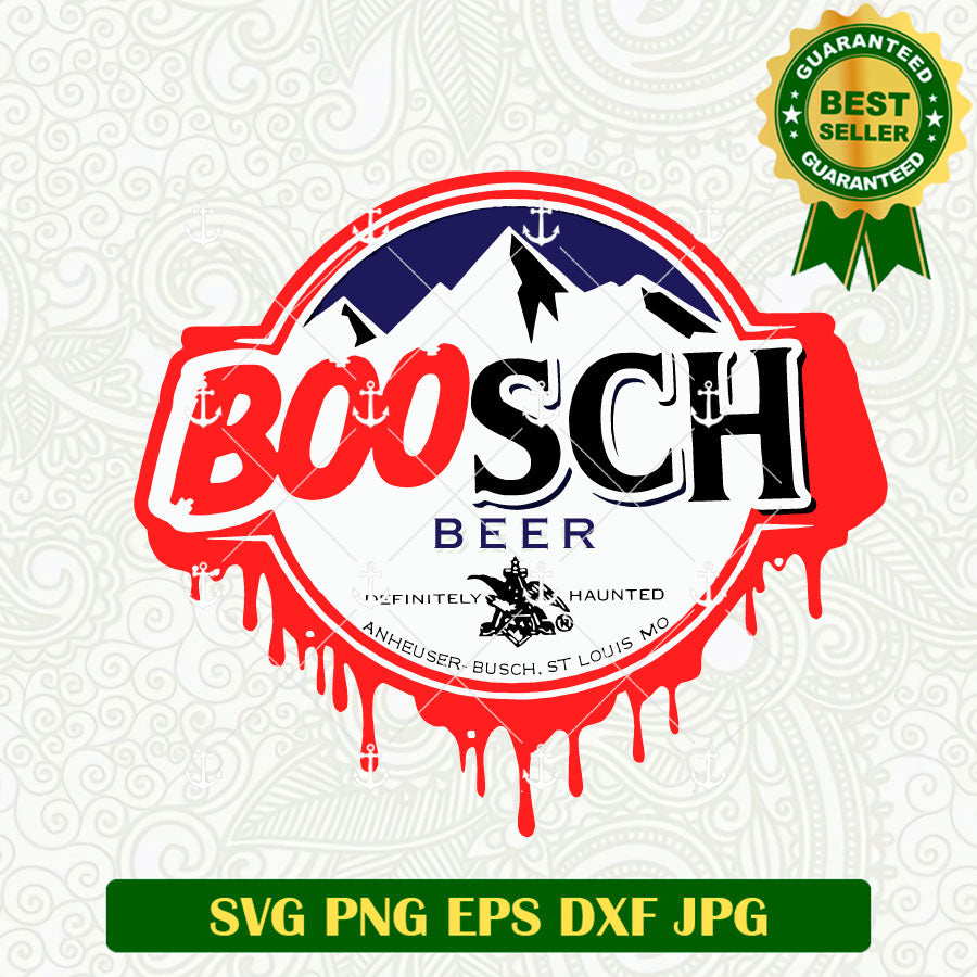 Boosch Beer Logo SVG, Busch Light Beer SVG, Busch Light Halloween Boo ...