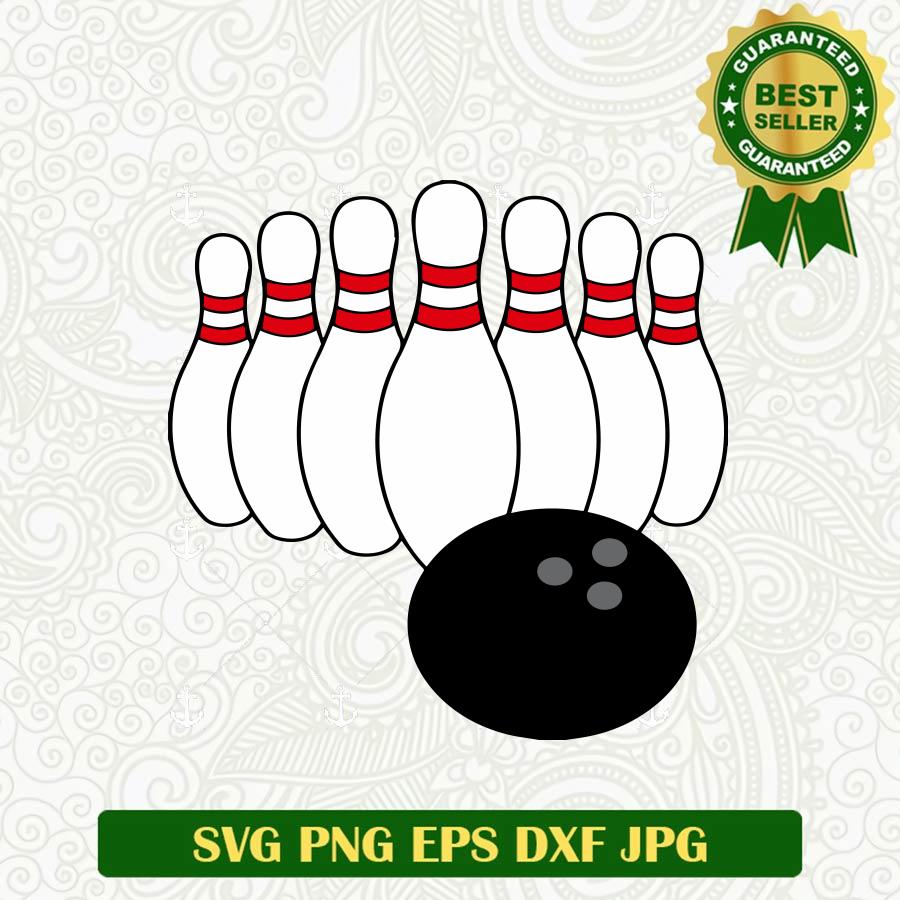 Bowling Ball And Pins SVG, Bowling SVG, Bowling Ball SVG – Lightberty