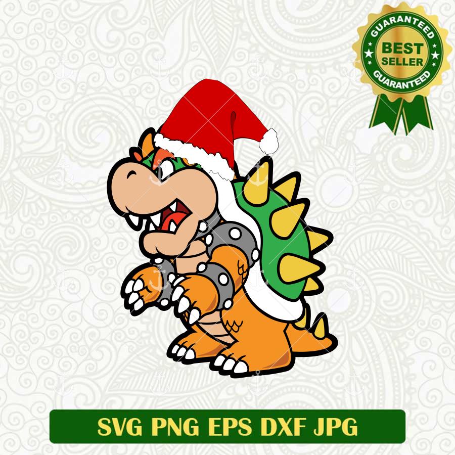 Bowser Super Mario Christmas SVG, Dragon Super Mario SVG – Lightberty