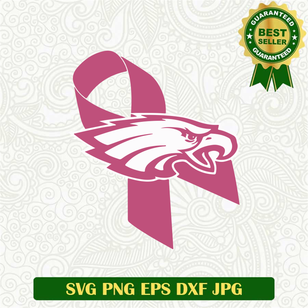 Breast Cancer Eagles SVG, Breast Cancer Eagles Pink Ribbon SVG PNG ...