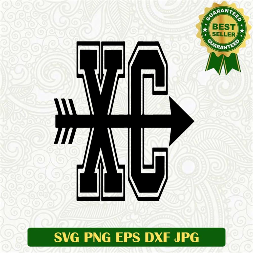CC Arrow Logo SVG, Cross Country Emblem SVG, Minimalist Sport Track SV ...
