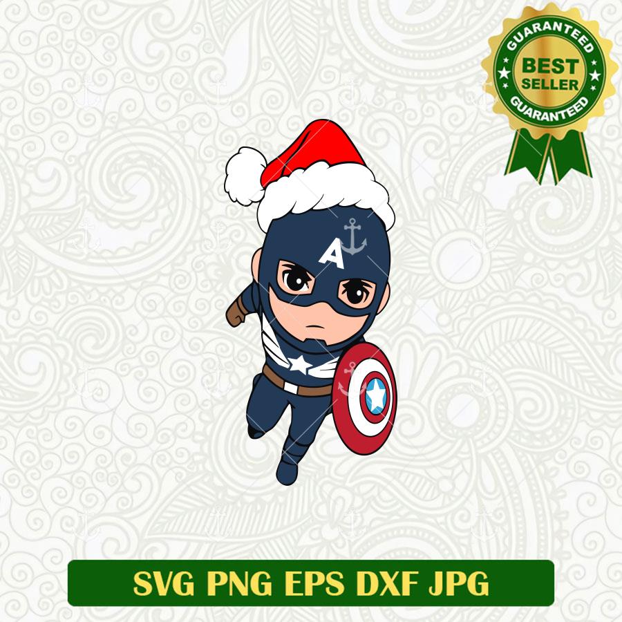 Captain America Christmas SVG, Christmas Superheroes SVG PNG – Lightberty