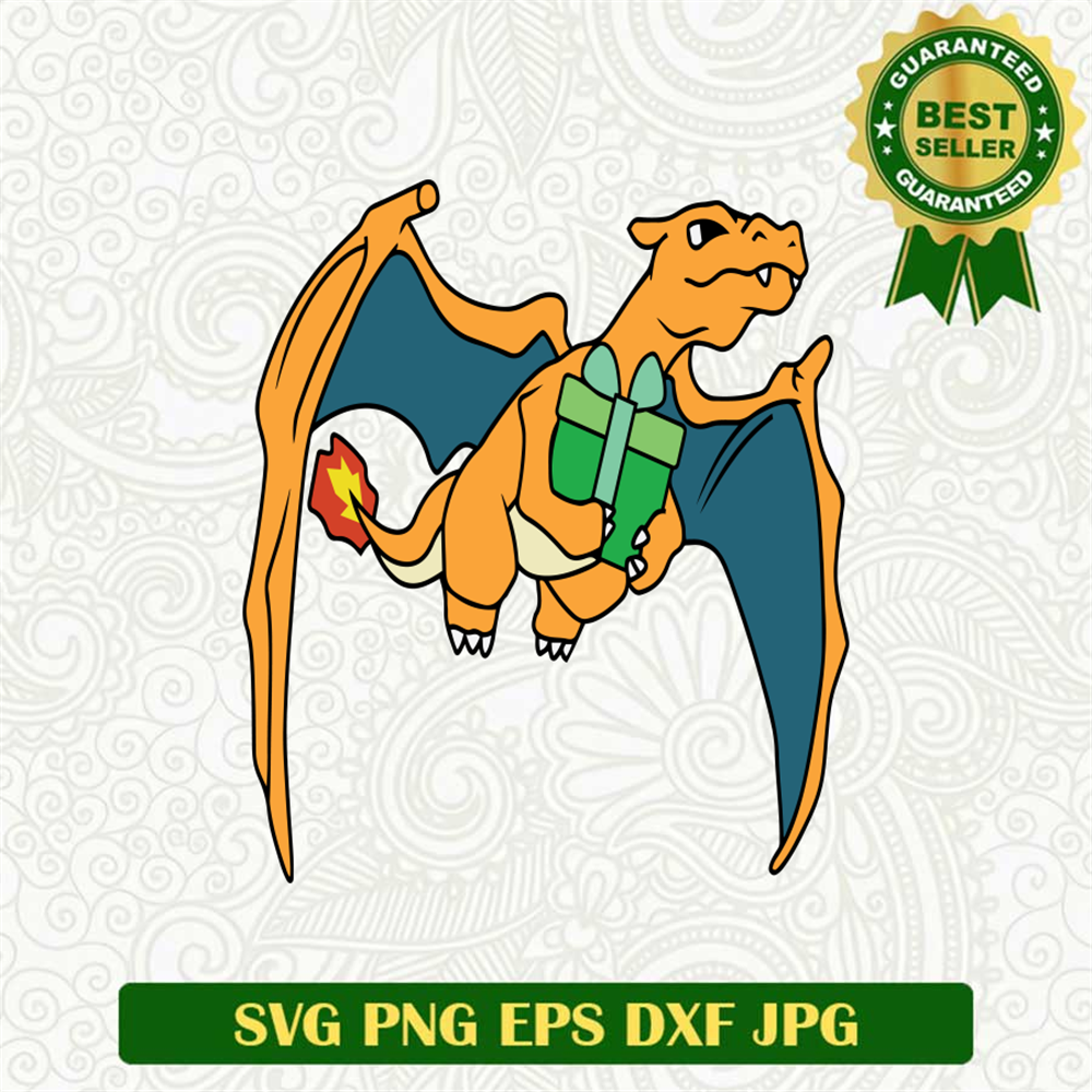 Charizard Pokemon Christmas SVG, Charizard SVG PNG – Lightberty