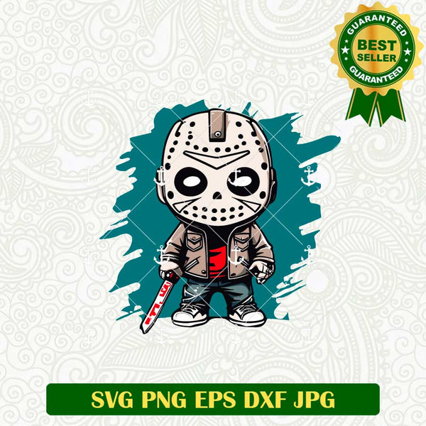 Chibi Jason Voorhees Horror SVG, Jason Voorhees SVG, Horror Chibi SVG ...