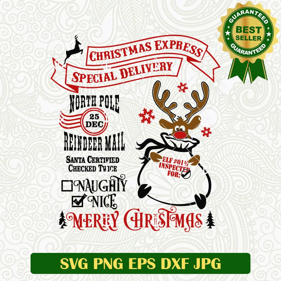 Christmas Express Special Delivery SVG, Christmas SVG, Merry Christmas ...