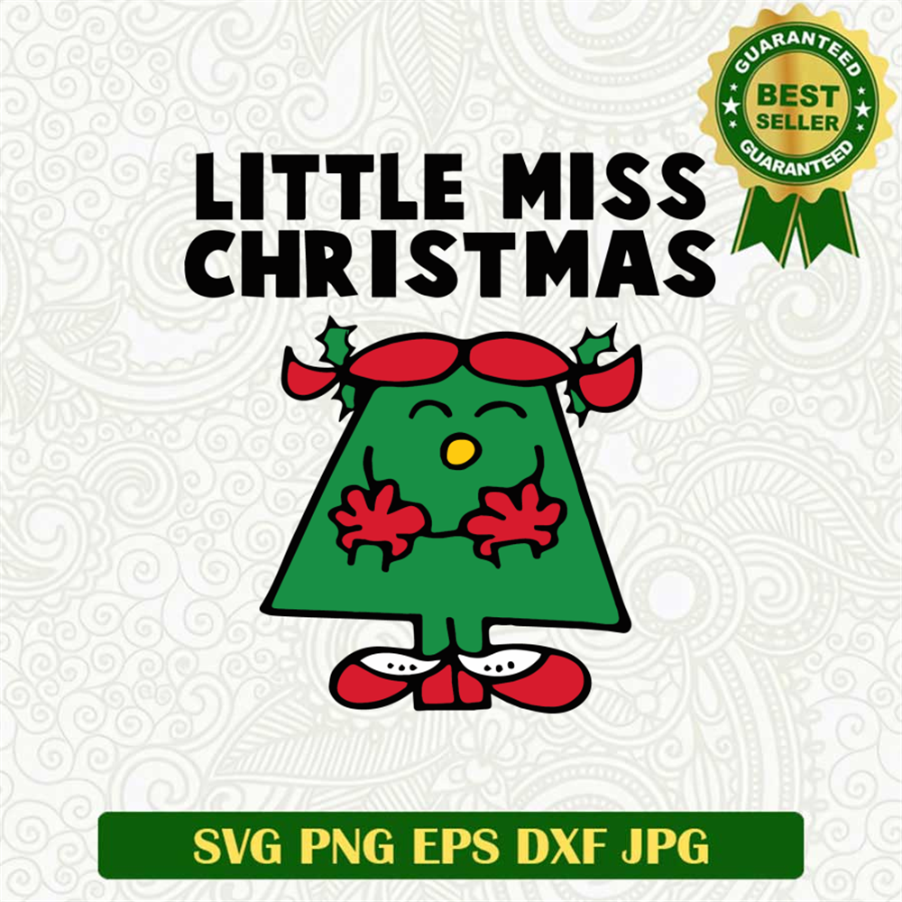 Christmas Little Miss SVG, Little Miss SVG, Mr. Men & Little Miss SVG ...
