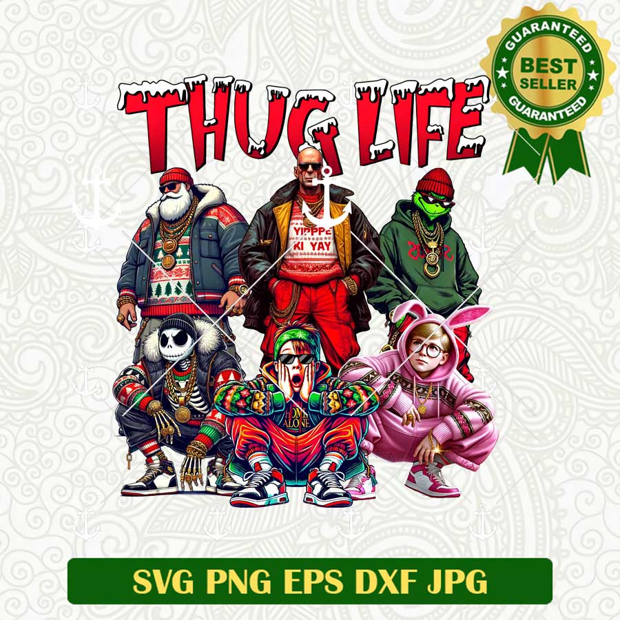 Christmas Movie Characters Thug Life Style PNG, Christmas Home Alone T ...