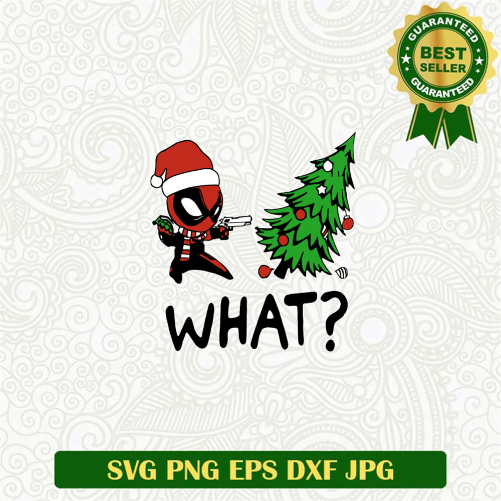 Deadpool Christmas SVG, Deadpool SVG, Christmas Tree SVG – Lightberty