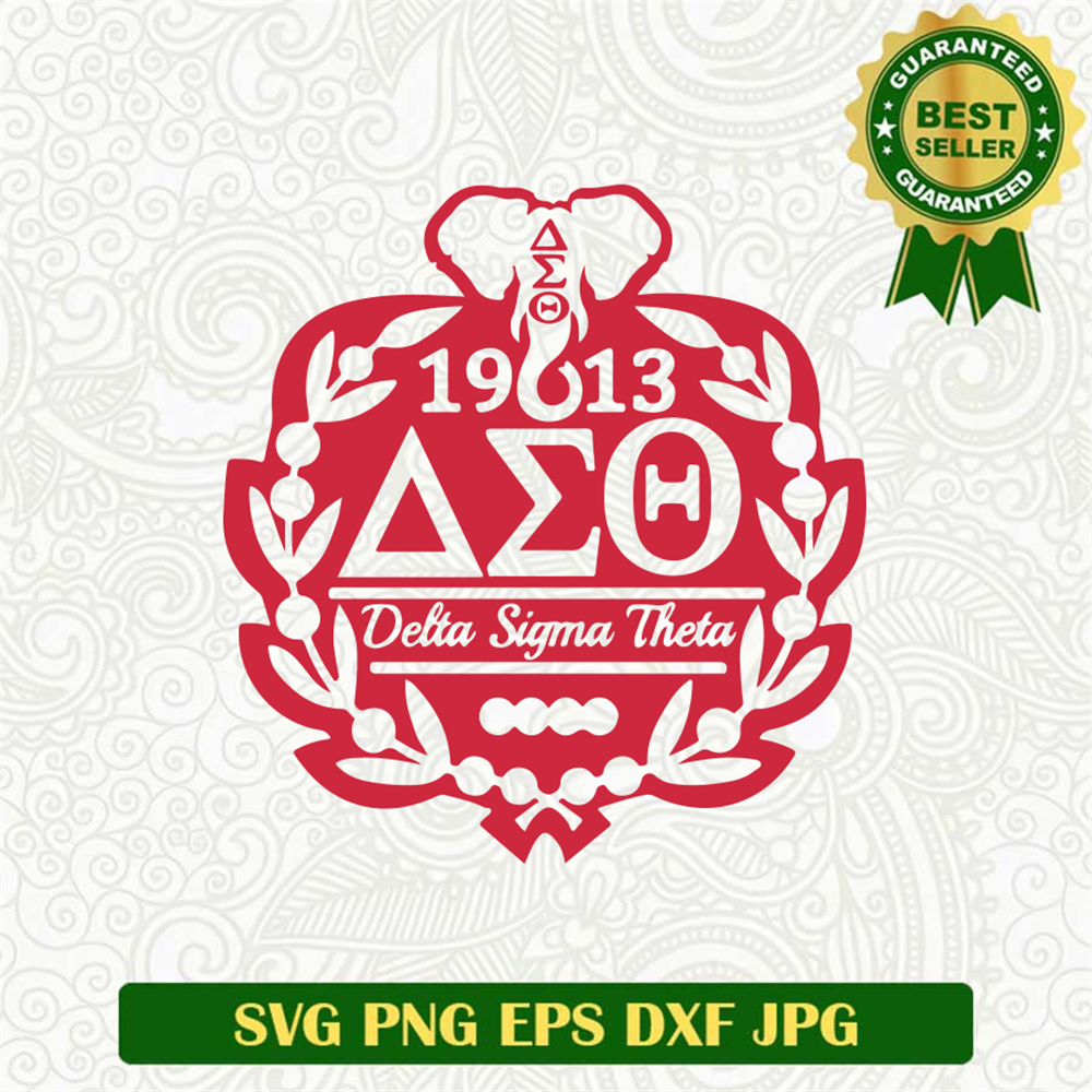 Delta Sigma Theta Sorority SVG, Established in 1913 SVG, African Ameri ...
