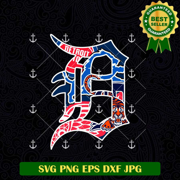 Detroit City Sports Logo SVG, Detroi Lions SVG, Detroit Tigers SVG PNG ...