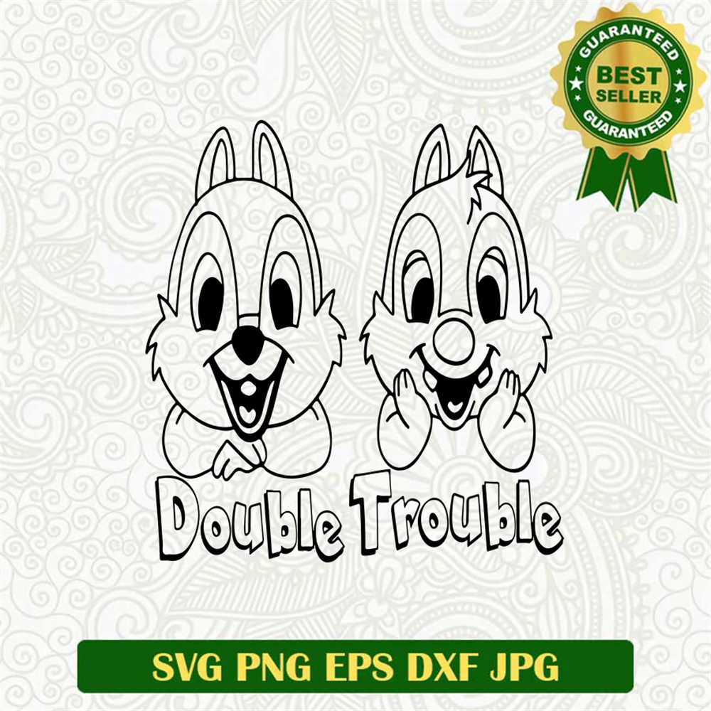 Double Trouble SVG, Chip and Dale SVG, Disney SVG – Lightberty
