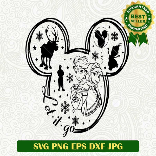 Elsa Frozen Mickey Head SVG, Elsa Disney SVG PNG file cricut – Lightberty