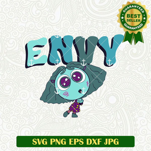 Envy Inside Out 2 Character SVG, Inside Out 2 Character SVG – Lightberty