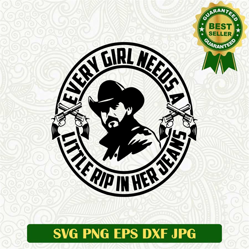 Every Girl Need A Little Rip In her Jeans SVG, Rip Wheeler SVG, Yellow ...