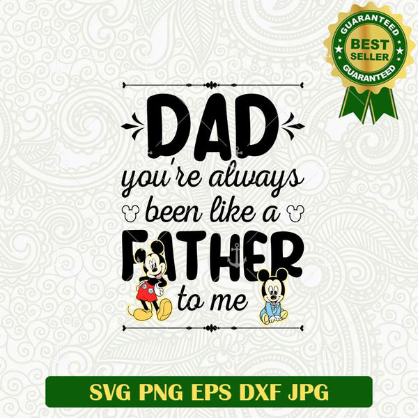 Father Mickey Cartoon SVG, Cartoon Dad SVG PNG – Lightberty