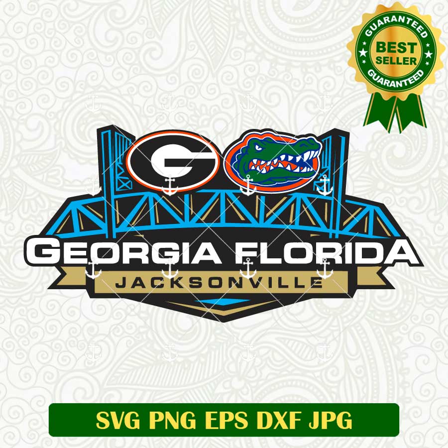 Georgia Florida Jacksonville SVG, Georgia Bulldogs SVG PNG, Florida Ja ...