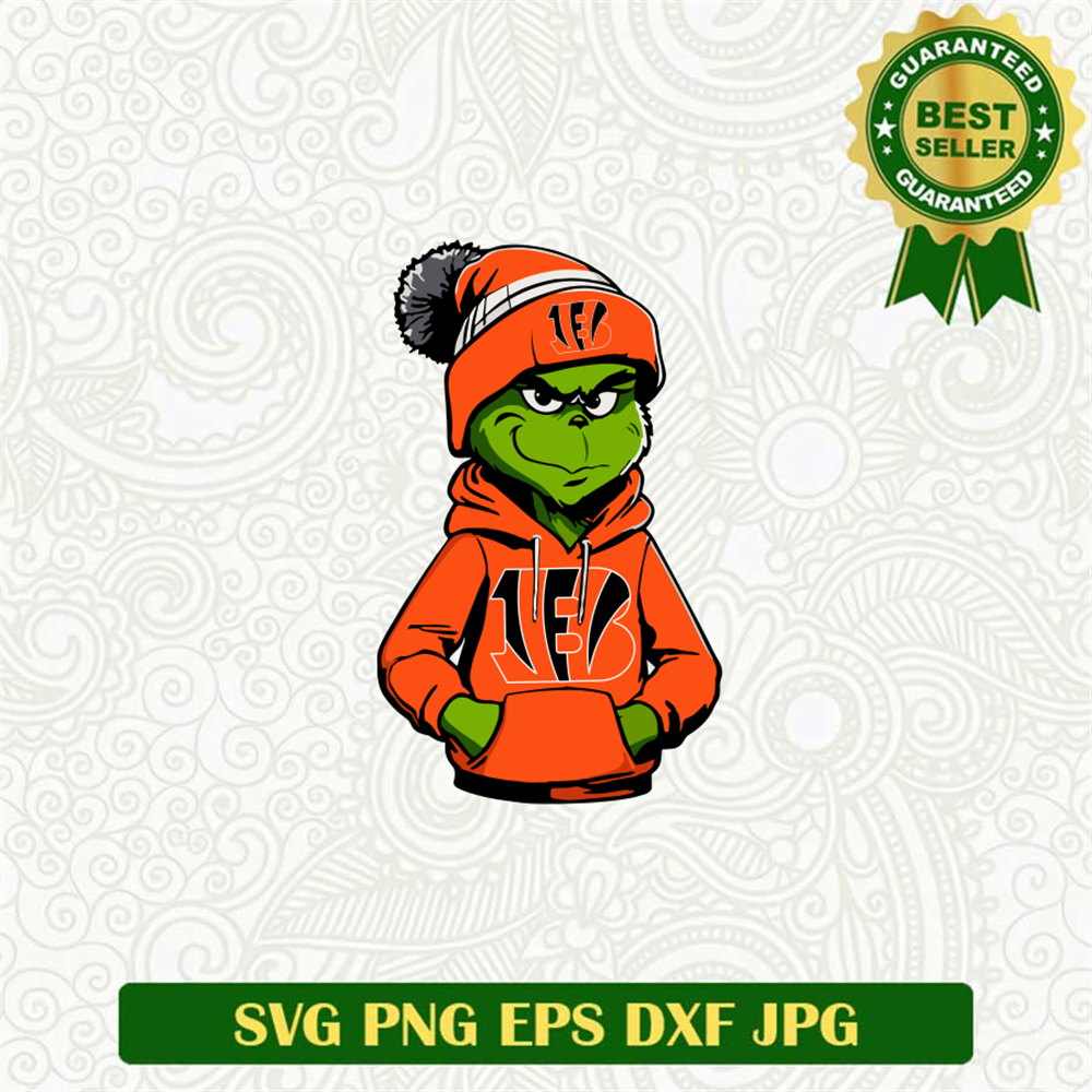Grinch Wearing Cincinnati Bengals SVG, Cincinnati Bengals SVG, Grinch ...