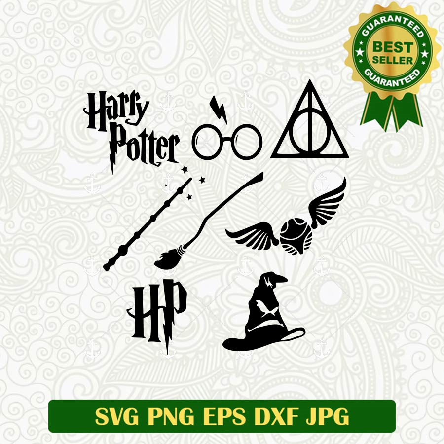 Harry Potter SVG, Deathly Hallows SVG, Hogwarts SVG – Lightberty