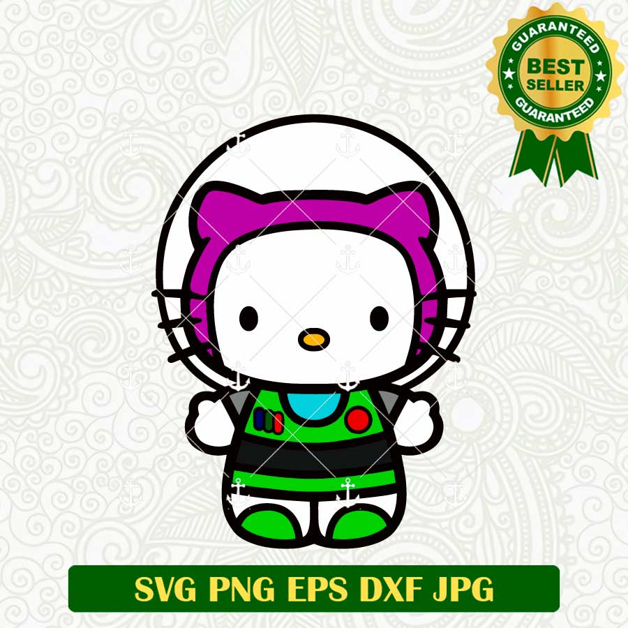 Hello Kitty Buzz Lightyear SVG, Toy Story SVG, Hello Kitty Toy Story S ...