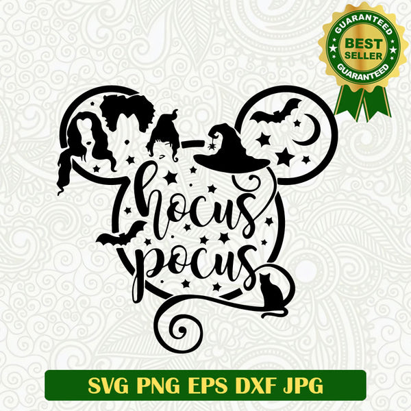 Hocus pocus disney head SVG, Halloween Disney SVG PNG cut file – Lightberty