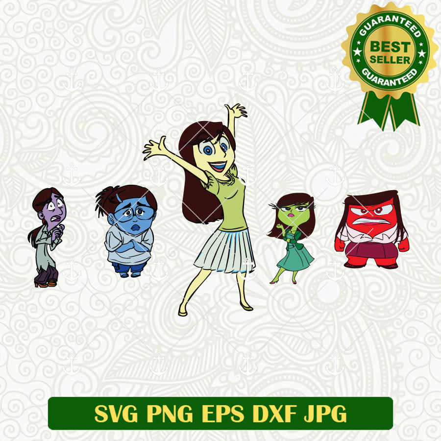 Inside Out 2 Characters Woman SVG, Inside out 2 SVG PNG – Lightberty