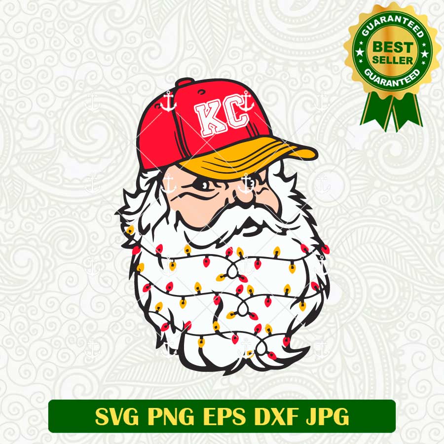 Kc Chiefs Santa Claus SVG, Chiefs SVG, Chiefs Christmas SVG PNG ...