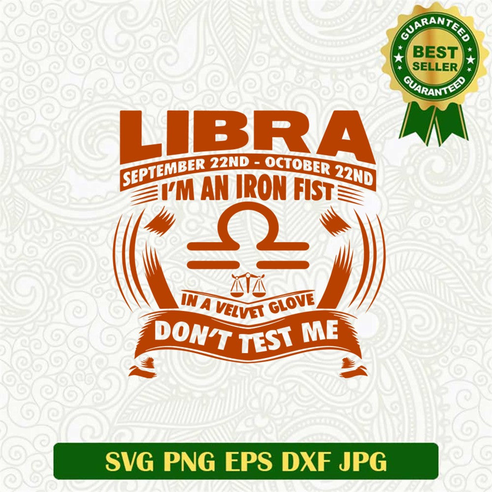 Libra Zodiac Power Svg, Strong Iron Fist Svg, Star Sign Attitude Svg P ...