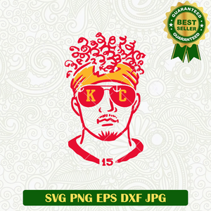 Mahomes Kansas City Chiefs SVG, Patrick Mahomes SVG, Kansas City Chief ...