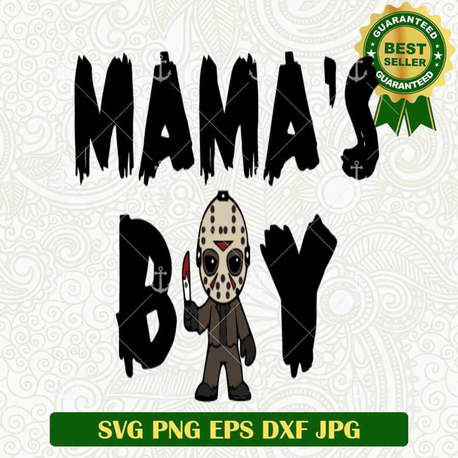 Mama's Boy Jason Voorhees SVG, Jason Voorhees Horror SVG, Horror Movie ...