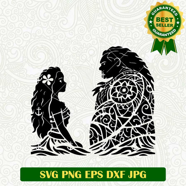 Maui Moana Zentangle SVG, Moana SVG, Moana Disney Movie SVG PNG ...