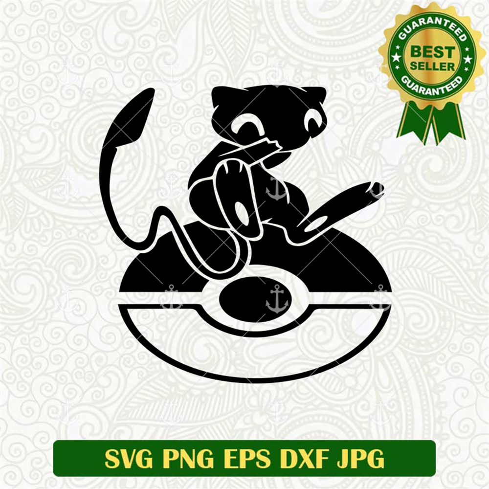 Mew With Pokeball SVG, Mew Squad Pokemon SVG, Pokémon SVG – Lightberty