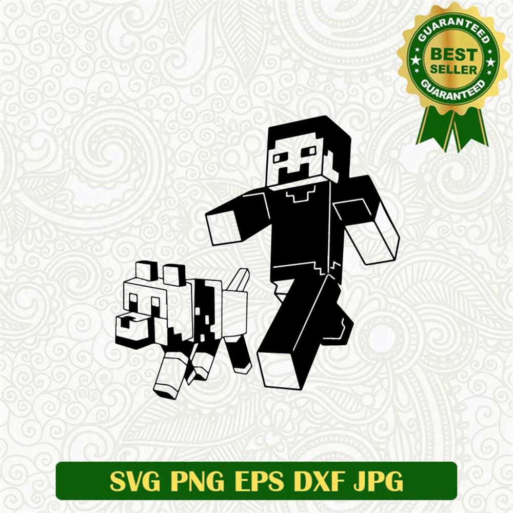 Minecraft Pet SVG, Pixel Dog SVG, Gamer Halloween SVG PNG – Lightberty
