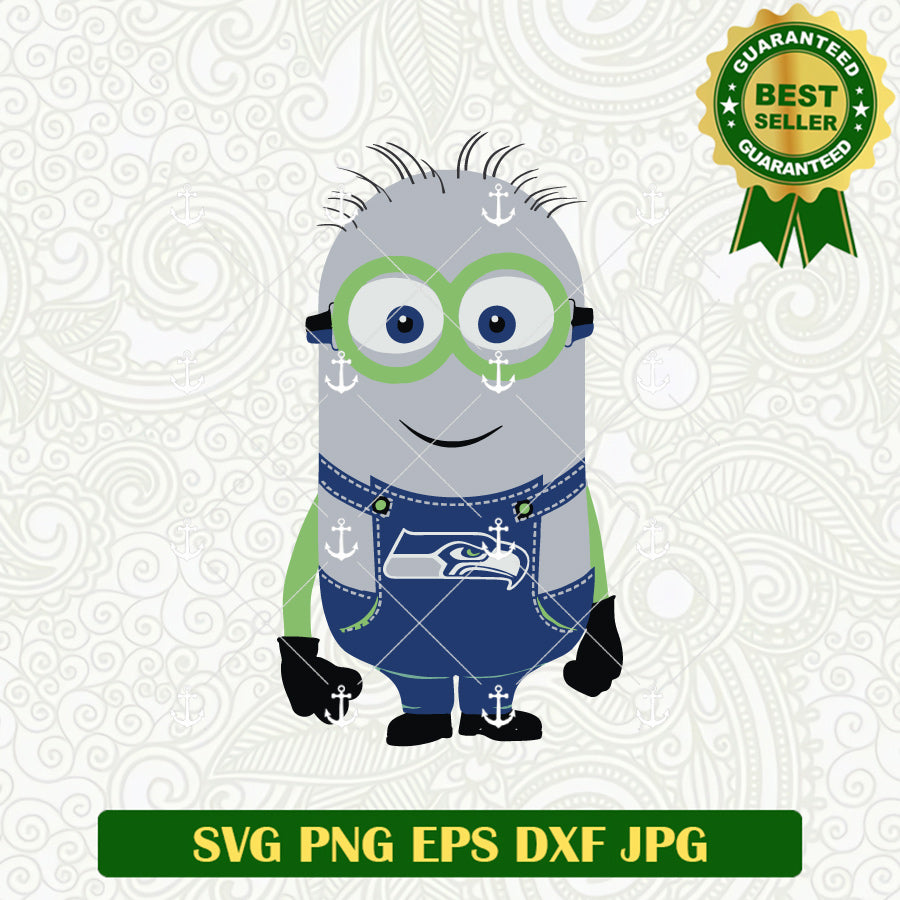 Minion Dressed As Seattle Seahawks SVG, Minion SVG, NFL Seattle Seahaw ...