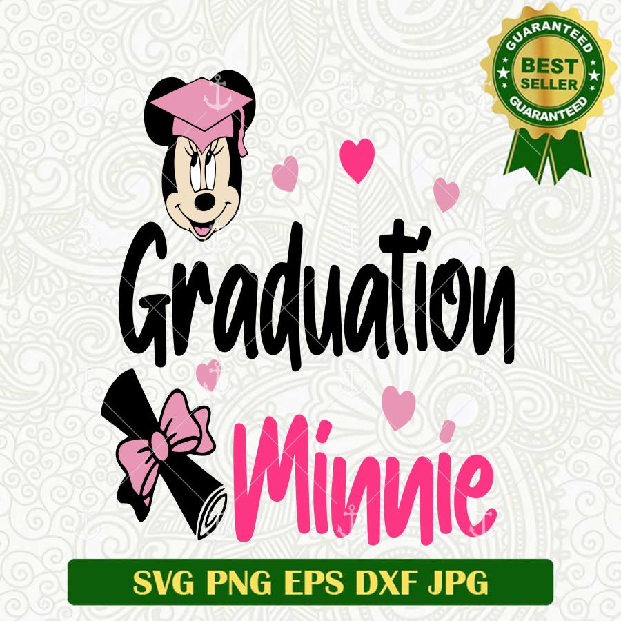 Minnie Mouse Graduation SVG, Disney Graduate SVG PNG, Graduate School ...