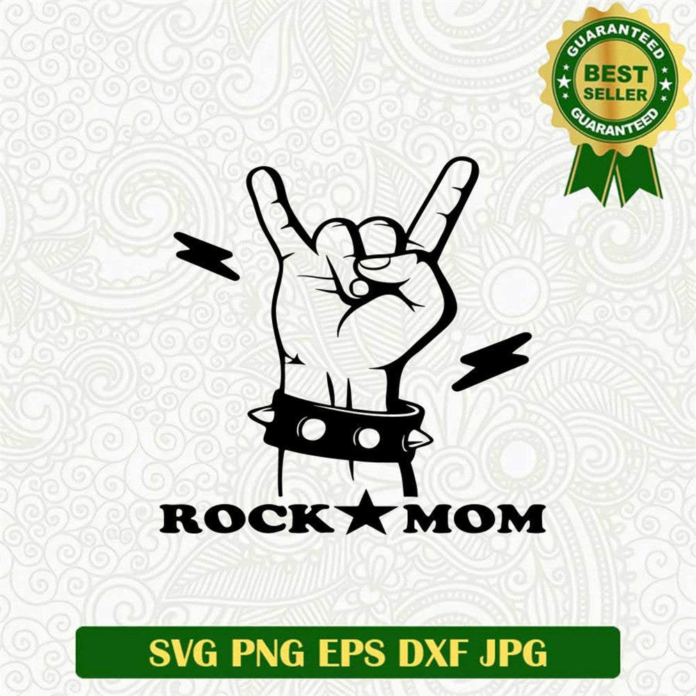 Mom Rock Svg, Hand Sign Svg, Music Lover Svg Png – Lightberty