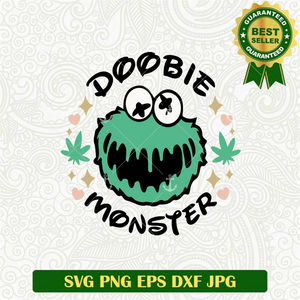 Monster Doobie SVG, Cookie Monster Sesame Street SVG, Cannabis Culture ...